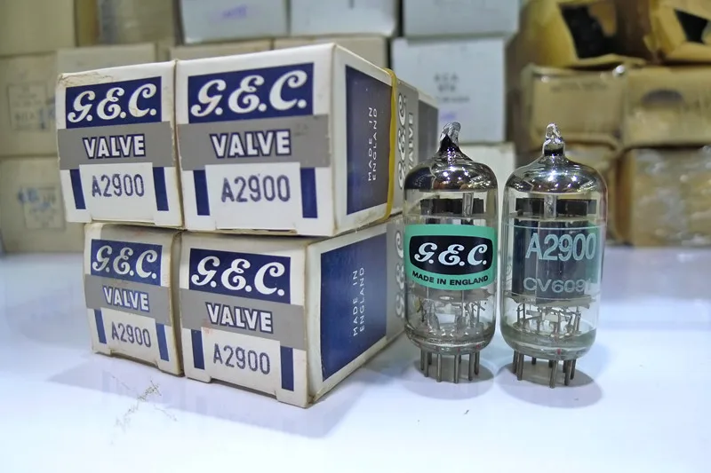 2pcs New In Original Box Top British Gec A2900/12at7/ecc81 Tubes Fat ...