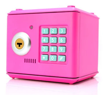 Birthday-gift-Piggy-bank-with-key-and-password-Mini-box-safety-box ...