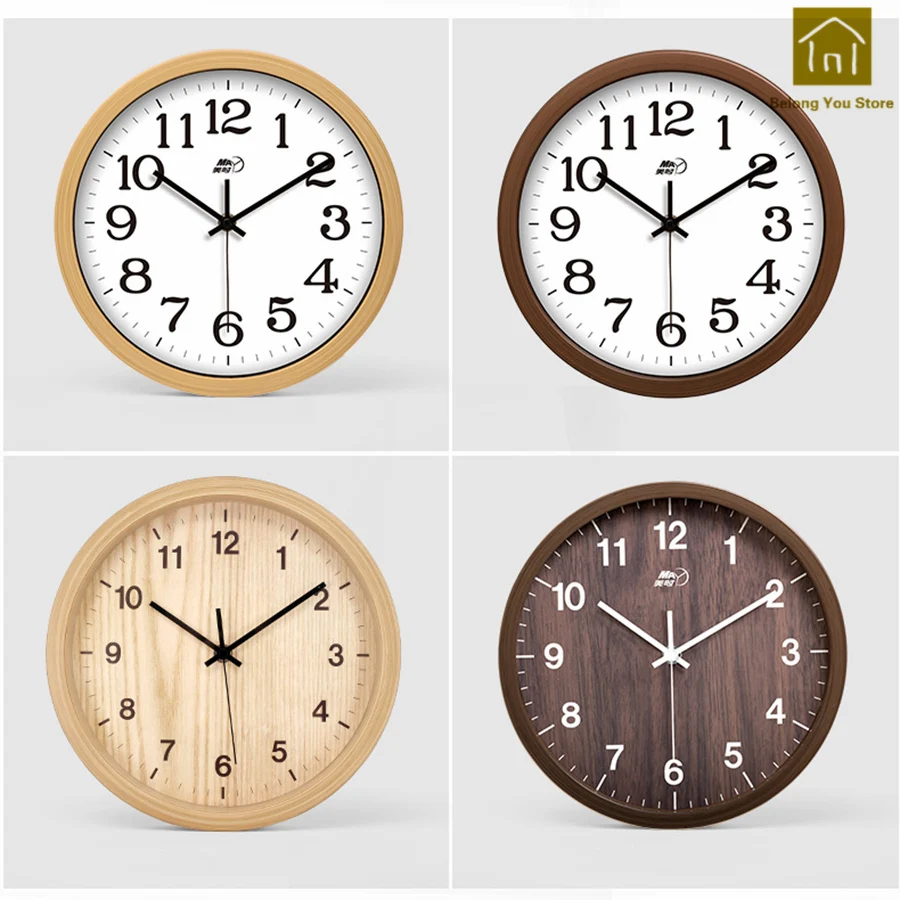 Круглые Настенные часы для гостиной современный дизайн кварцевые