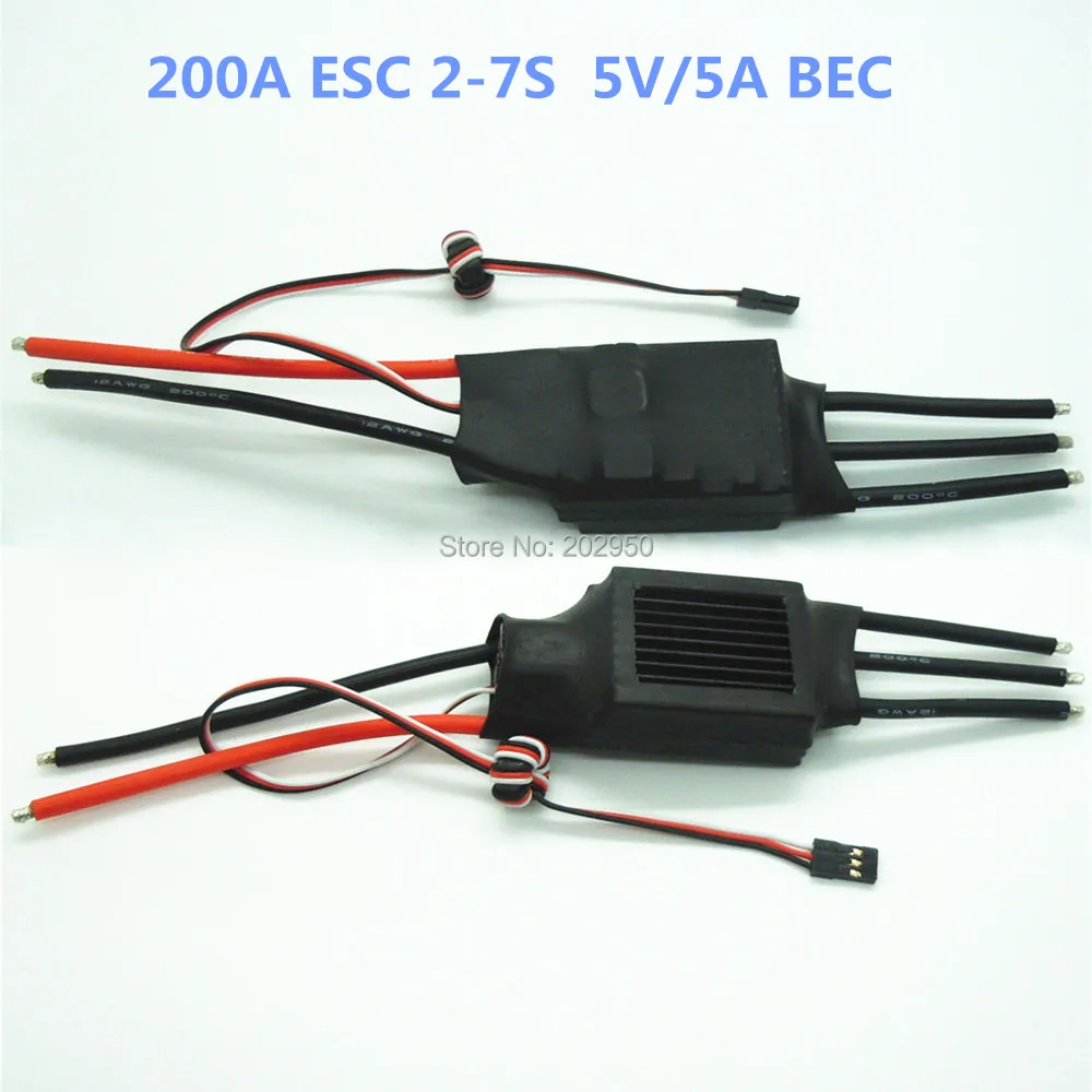 1 ชิ้น 50A/70A/80A/100A/125A/200A Brushless ESC Electronic Speed ...
