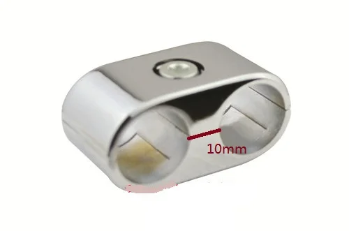 10PCS/LOT 25mm tube clamp pipe clamps chrome aluminum display fittings ...