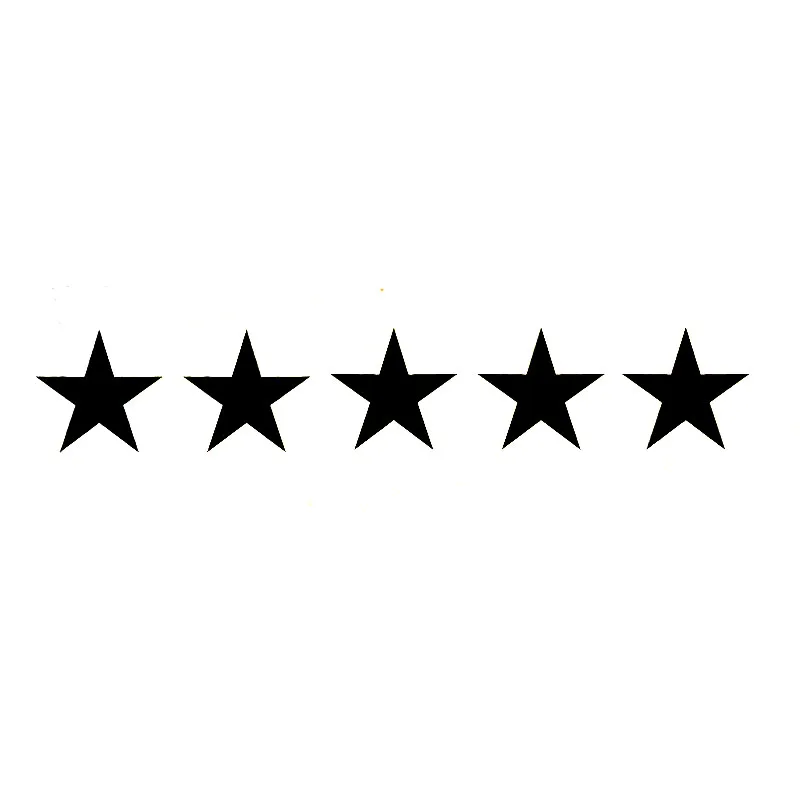16.9cm*2.8cm 5 Star Funny Fashion Vinyl Decal Car-styling Car Window ...