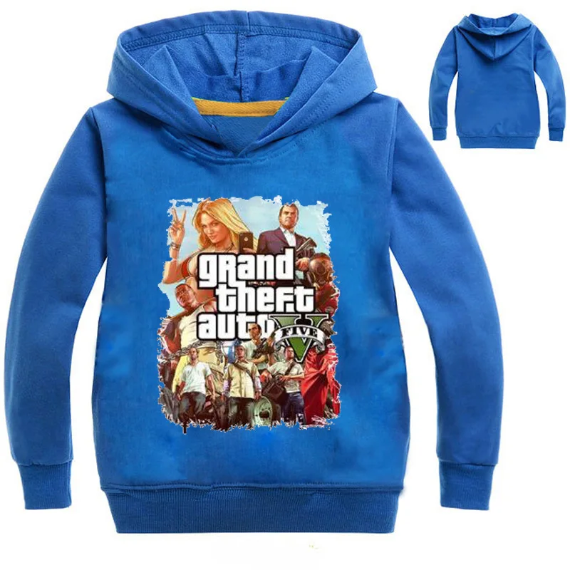 Boys Outwear gta 5 Hoodies gta Street Fight Long with gta 5 Costumes ...