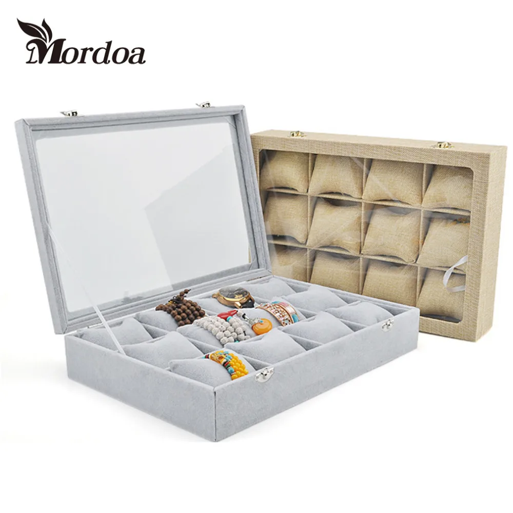 High Grade Linen/Velvet Display Box With Pillows For Bracelets Or Chain ...