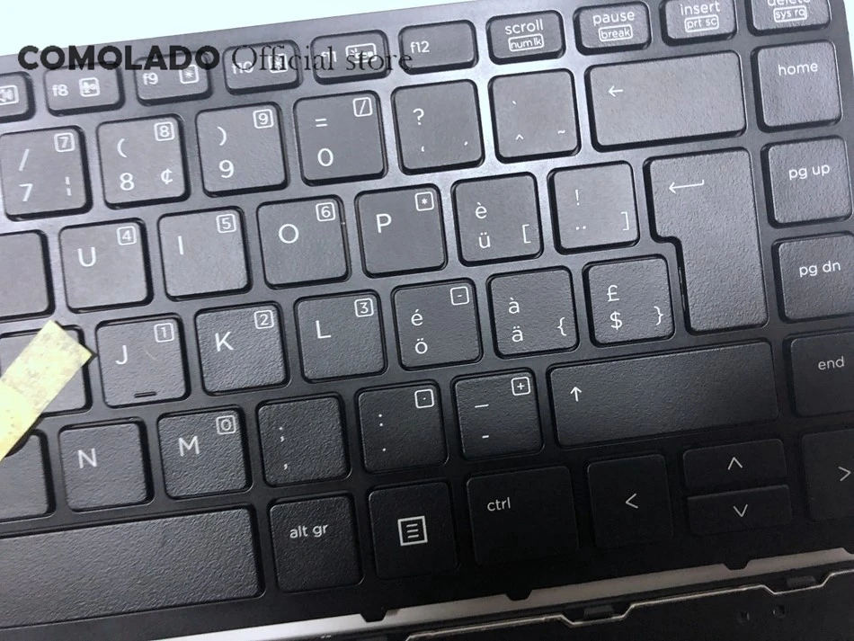 SW swiss Laptop Keyboard For HP EliteBook 840 G1 850 G1 SW Black With ...