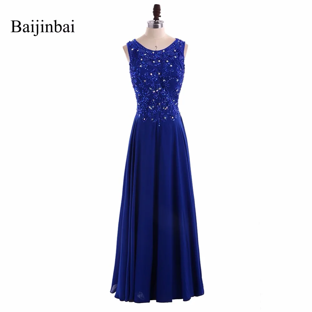 Elegant New Design Sleeveless Scoop Appliques Chiffon Crystal Sequined ...