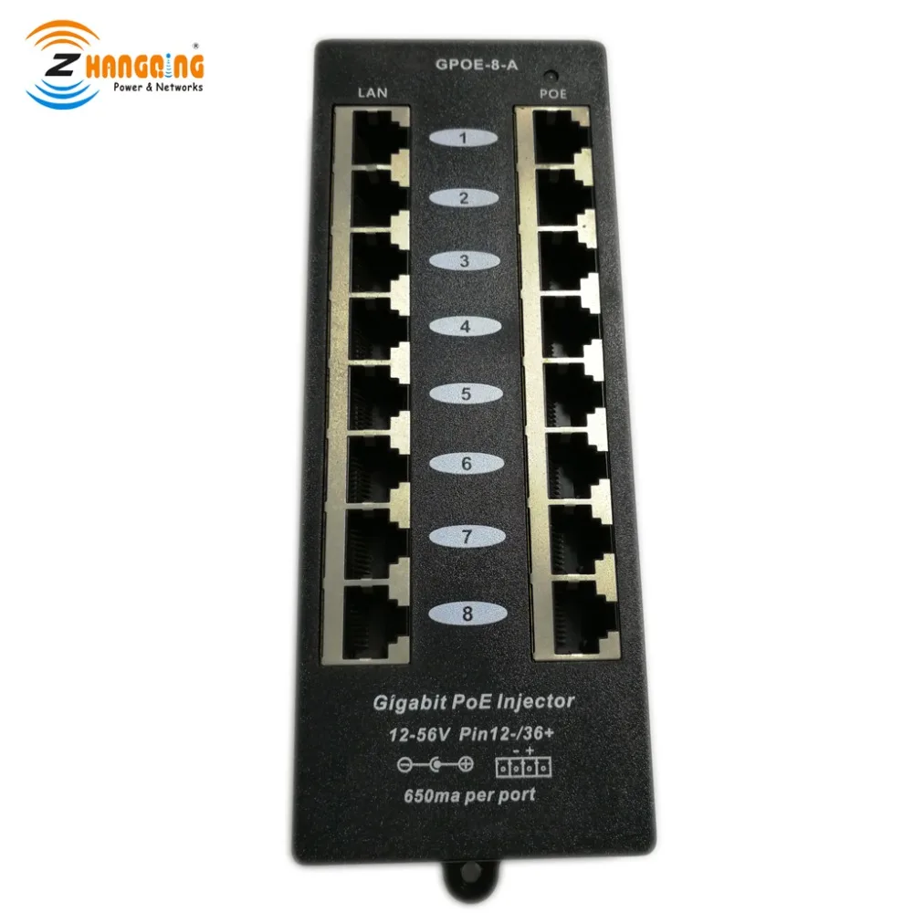 Aliexpress.com : Buy Multi Port Gigabit PoE Injector with 8 Ports for ...