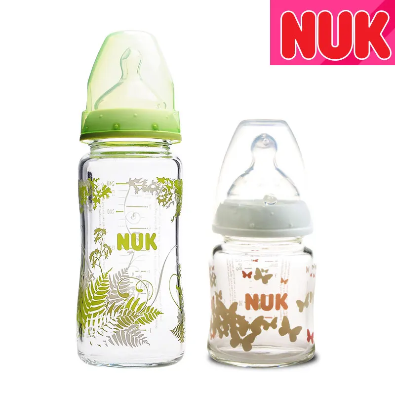 Nuk baby bottle set, 2 pieces, one is 120Ml, another one is 240ml, Nuk ...