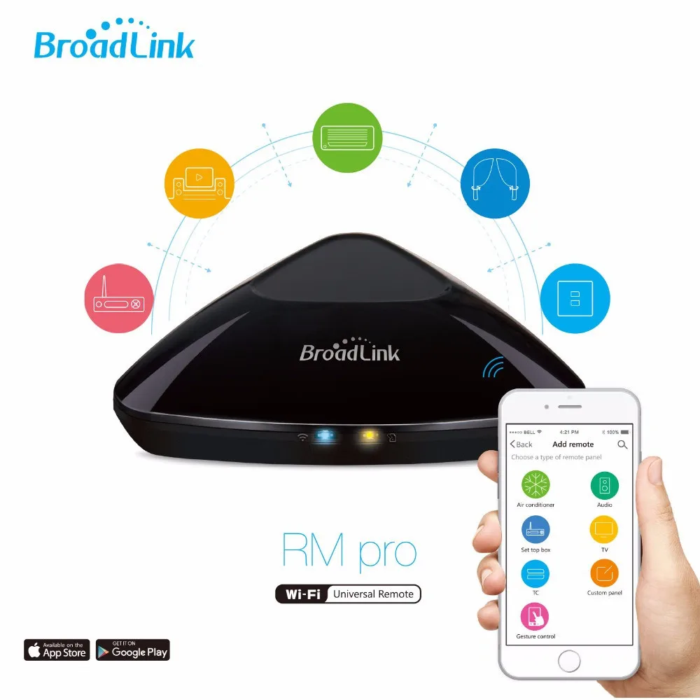 Broadlink EU US RM Pro RM2 Smart Home Automation,Universal Intelligent Controller,WIFI+IR+RF315 ...