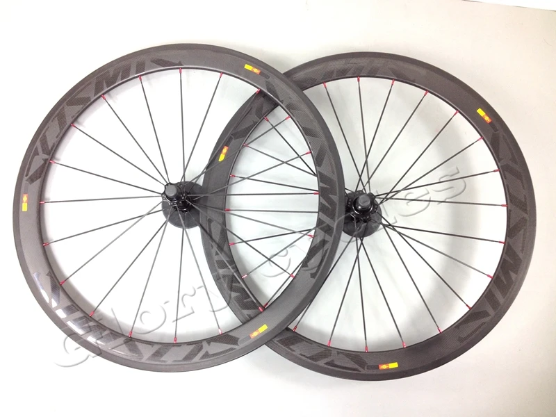 Full carbon road wheels shinny decals BOB Basalt brake surface wheelset ...