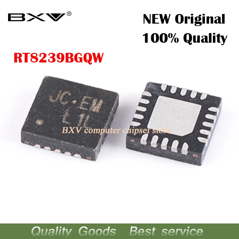 5pcs RT8239BGQW RT8239B RT8239 (JC=CF,JC=ED,JC=IC,JC...) QFN-20 ...