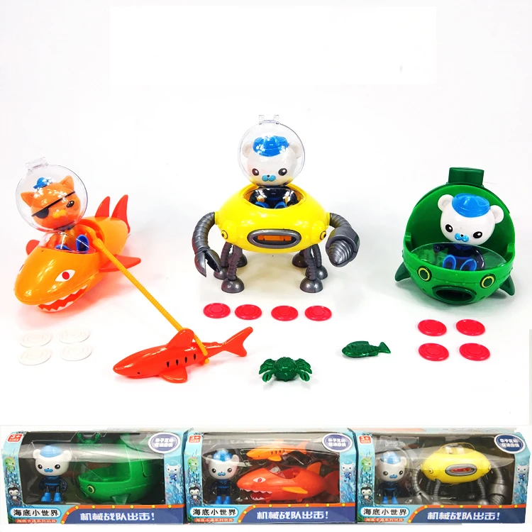 HOT Octonauts Submarine Boat Ship Model With Captain Barnacles Kwazii ...