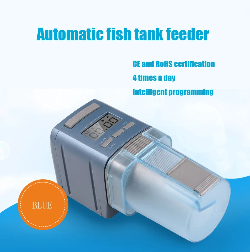 Desktop fish tank feeder aquarium intelligent mini fish feeder goldfish ...