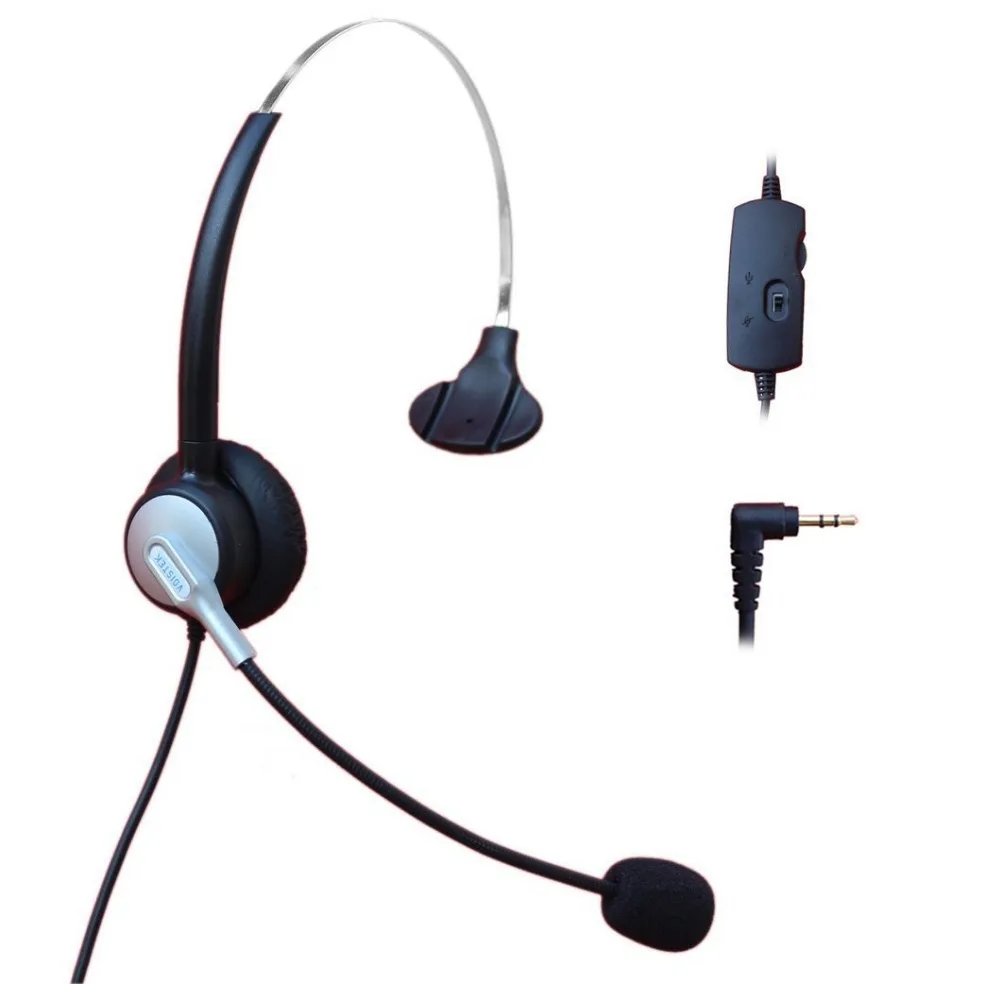 Mono Headset HP2.5J for Polycom IP320 IP321 IP330 IP331 SoundPoint Pro ...