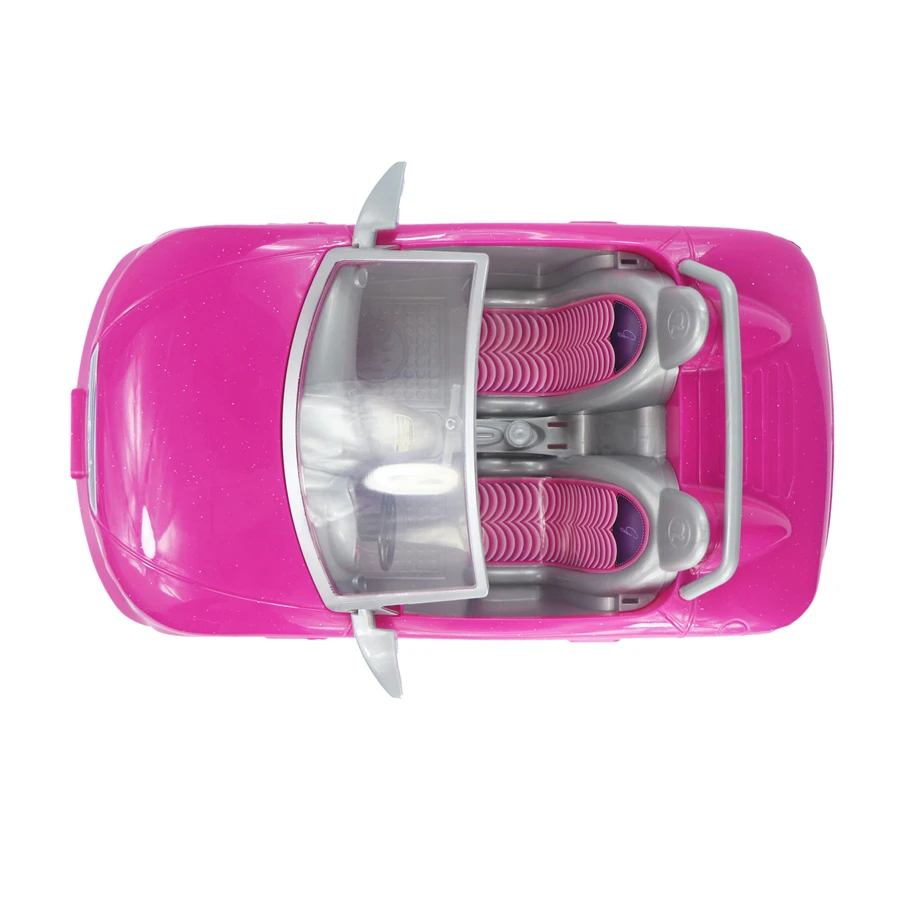 1/6 Doll Car 2 Seats Pink Convertible For Barbie Doll Accessories ...