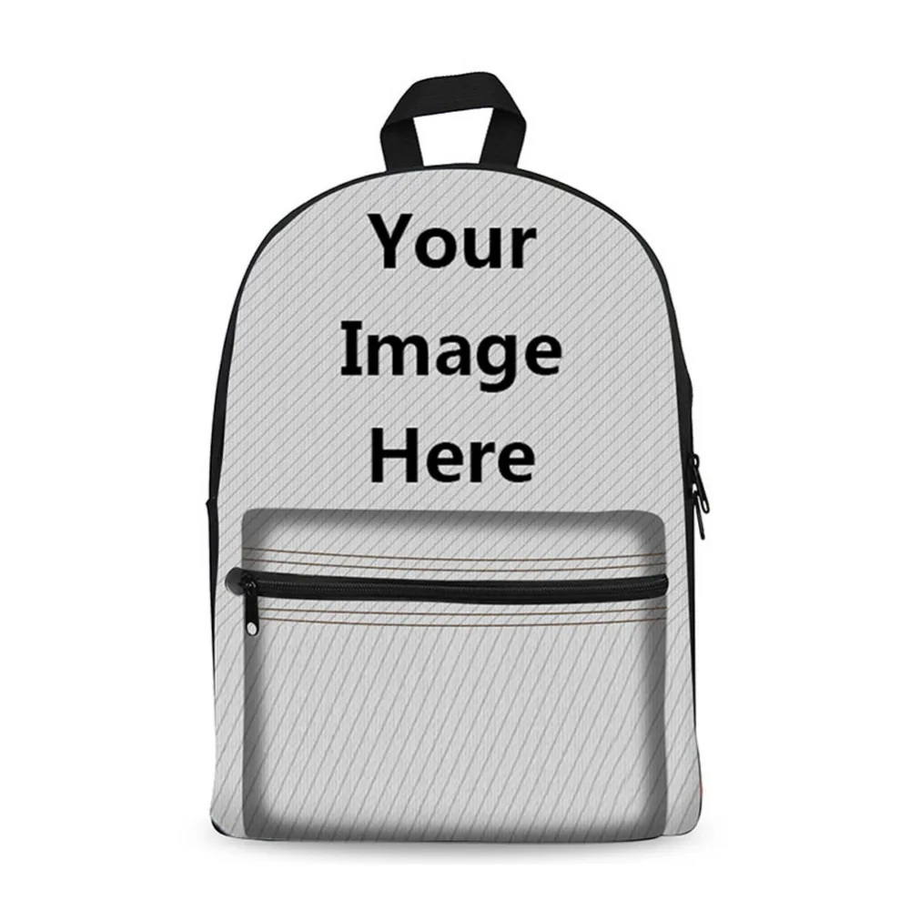 Customize your own 17inch canvas school Backpack Boy girl primary ...