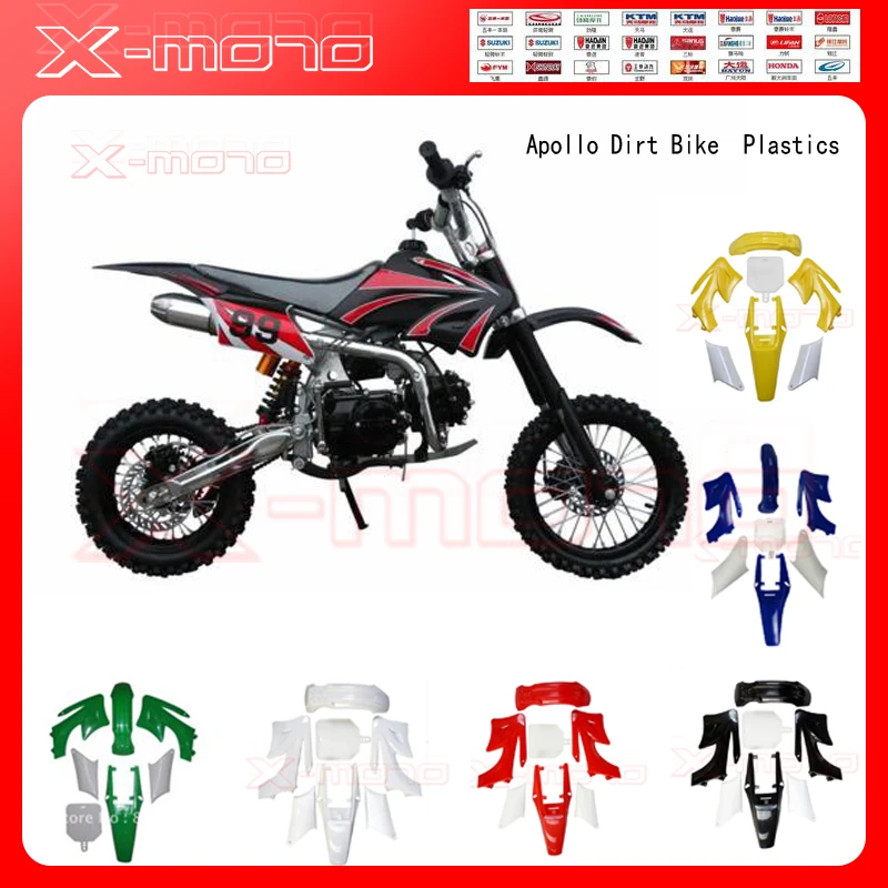 Pieces High Strength Plastic Fender Fairing Body Kits For 110cc 125cc ...