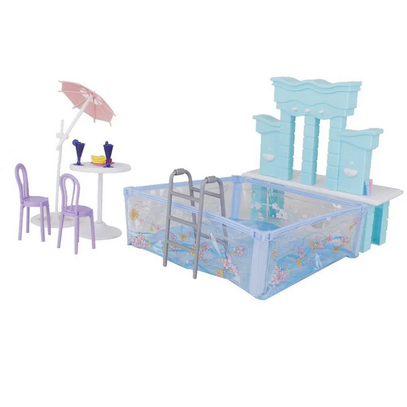 1/6 Scale Dolls House Swimming Pool Play Set for 29cm Dolls|doll house ...