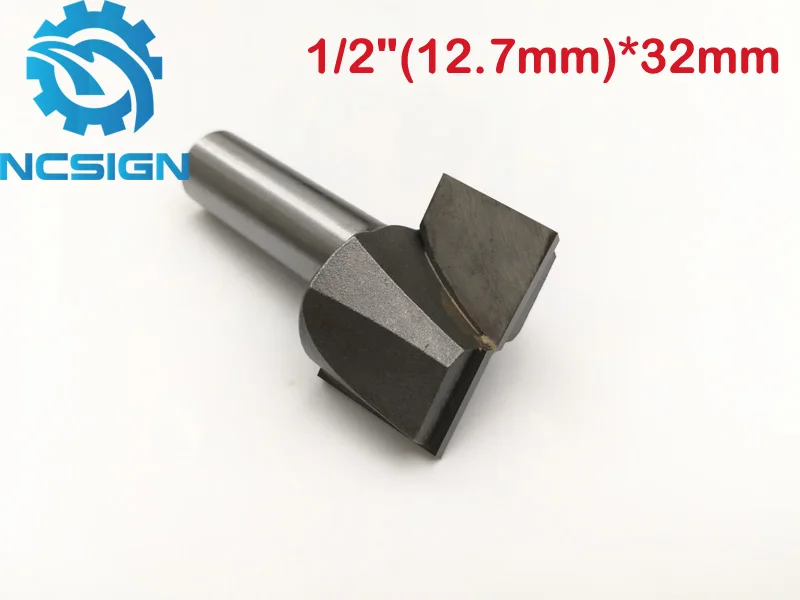 1pc 1/2'' 12.7mm*32mm CNC carbide end mill tool 3D woodworking insert ...