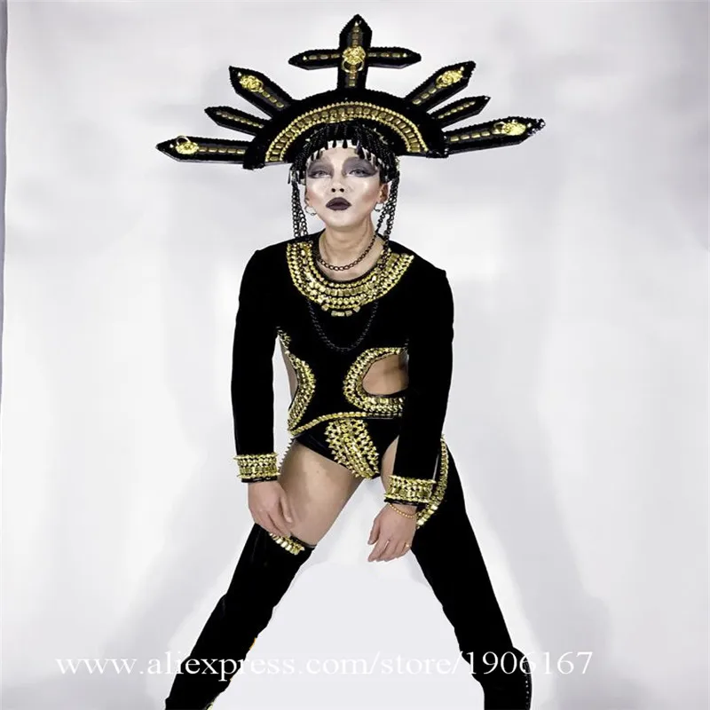 Sexy Men Gothic Style Siamese DS DJ Clothing Nightclub Sexy Lady Party ...