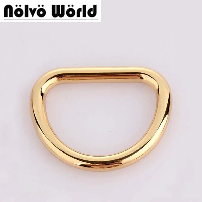 50pcs Polished Gold color inside 32mm (1 1/4") Closed D Ring,alloy ...