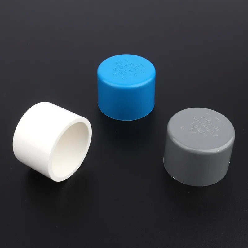 50pcs/lot 32mm Pvc Pipe End Cap Garden Water Connectors Aquarium Tank ...