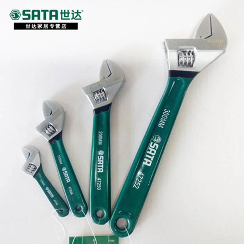 SATA Adjustable wrench set large opening 4 "6" 8 "10 12 inch universal ...
