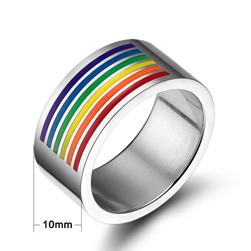 Rainbow Promise Rings | Lesbian Gay Ring – Gflashy