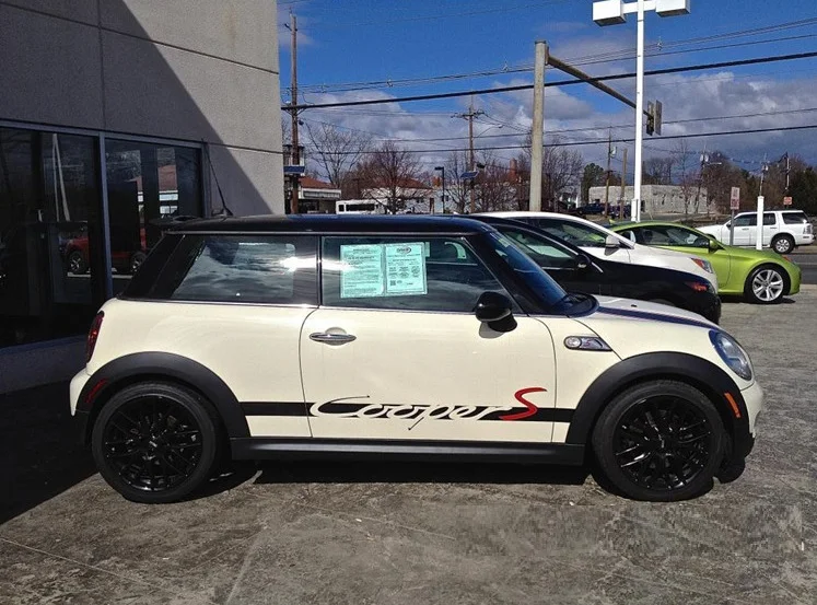 LEFT SIDE Car Stickers Customizable Tailor made Decoration Stripe Car ...