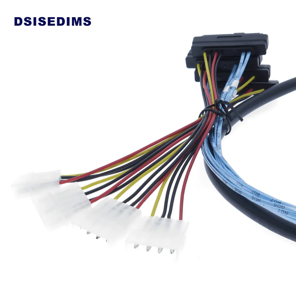 Wholesale SAS 3.0 Internal HD Mini SAS SFF-8644 to 4 x SFF-8482 Cable ...