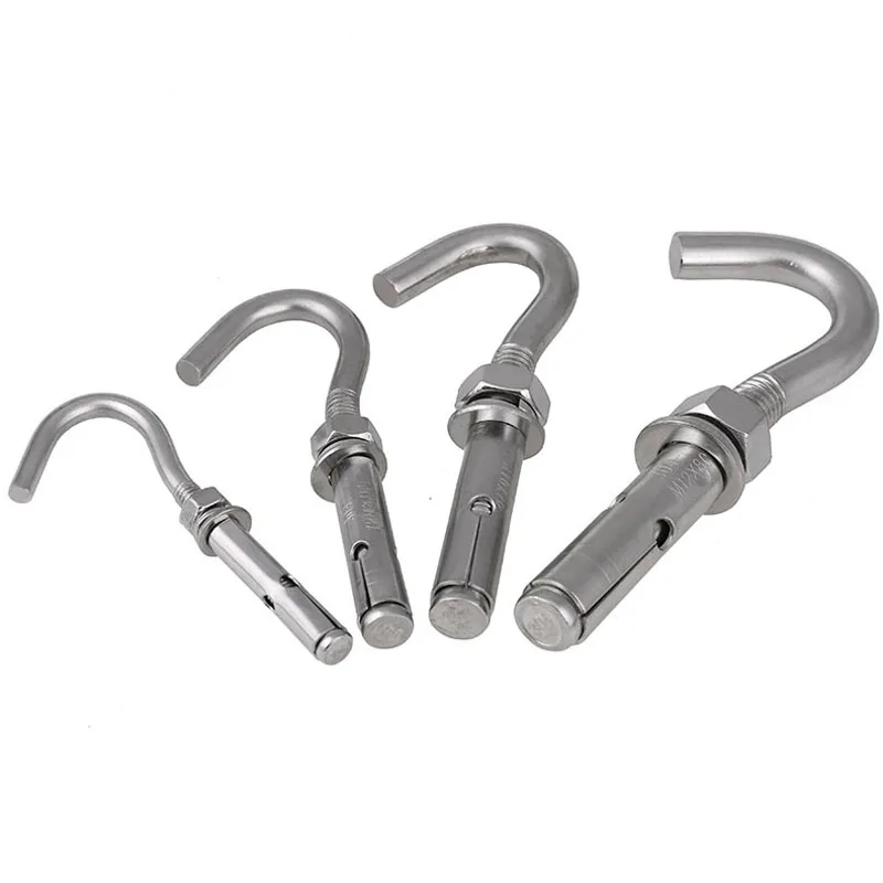 1PCS-M6-8-10-12-304-Stainless-Steel-Expansion-Hook-Screws-Rings-with ...