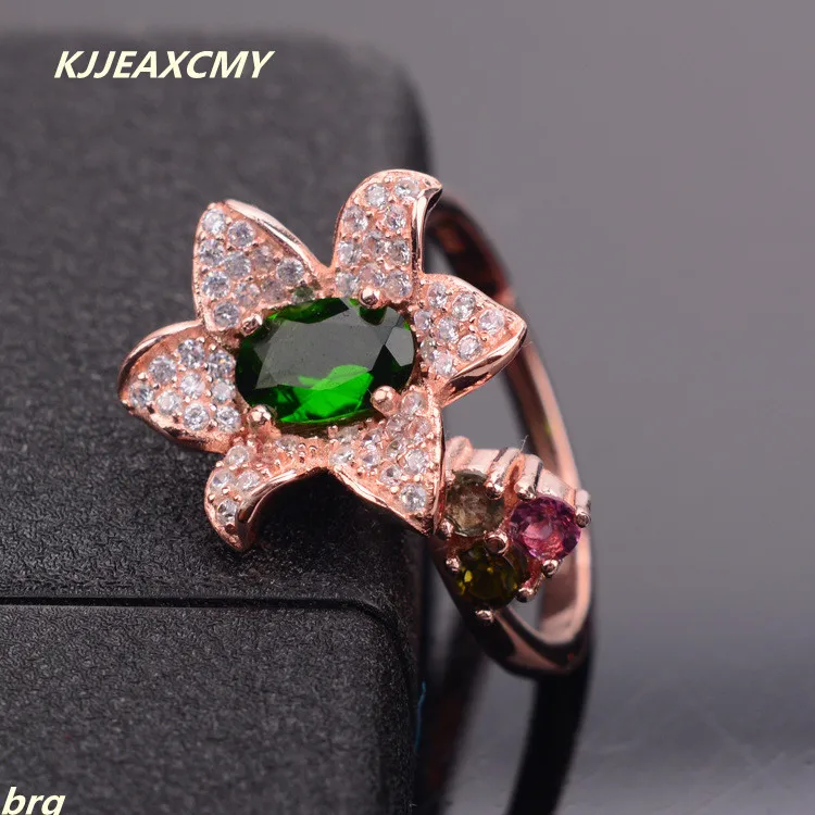 KJJEAXCMY Fine jewelry Fine Natural diopside ring 925, sterling silver ... KJJEAXCMY Fine jewelry Fine Natural diopside ring 925, sterling silver ...