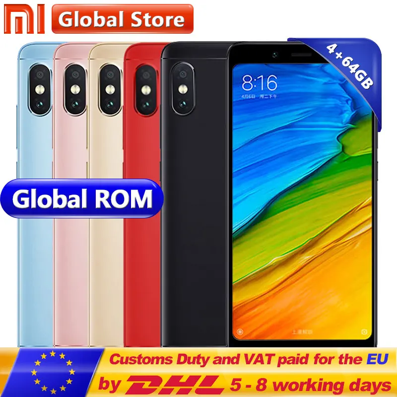 Original Mobile Phone Xiaomi Redmi Note 5 4gb Ram 64gb Rom Snapdragon ...