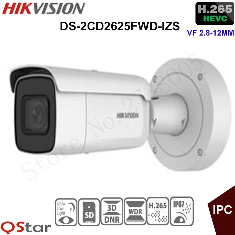 Hikvision 2MP Vari focal Security IP Camera Ultra low light H.265 DS 2CD2625FWD IZS Bullet CCTV ...