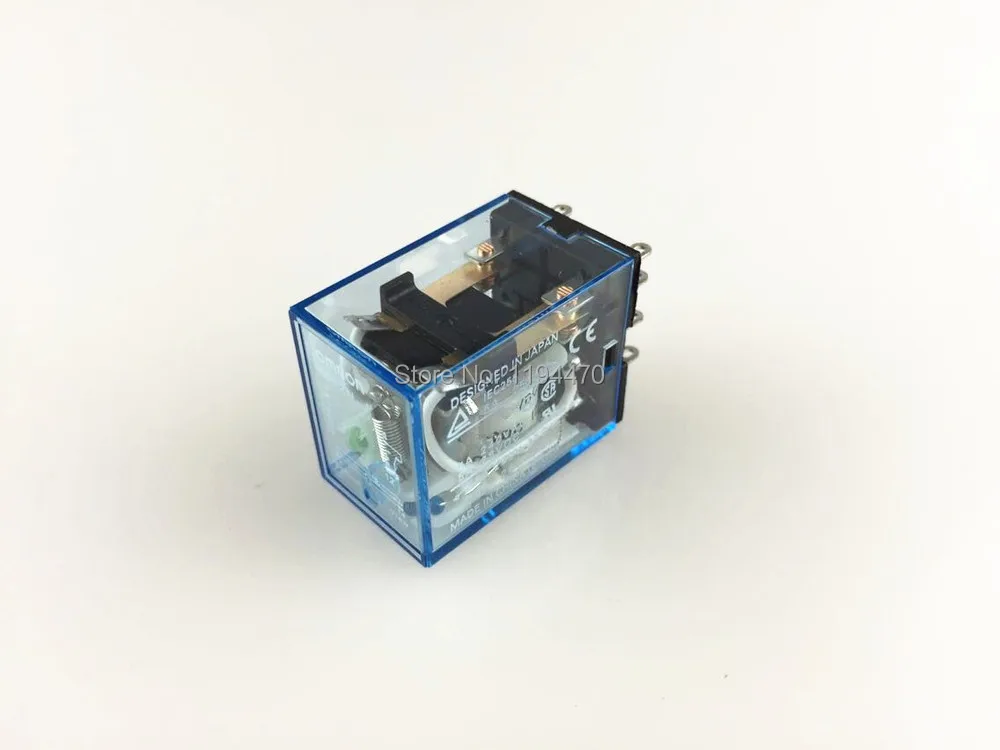 10pcs/lot Coil Power Relay My2nj 12v Dc Miniature Relay Dpdt 2no 2nc 8 ...