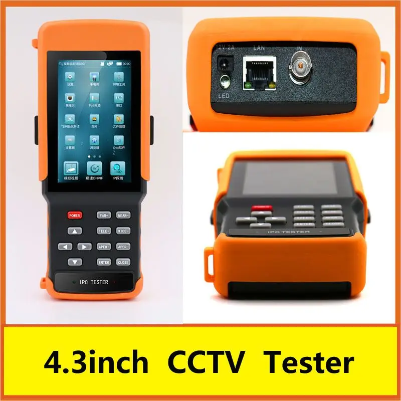 4.3 인치 K710S cctv 테스터용, 휴대용 cctv lcd 모니터 테스터|cctv lcd monitor|lcd cctv ...