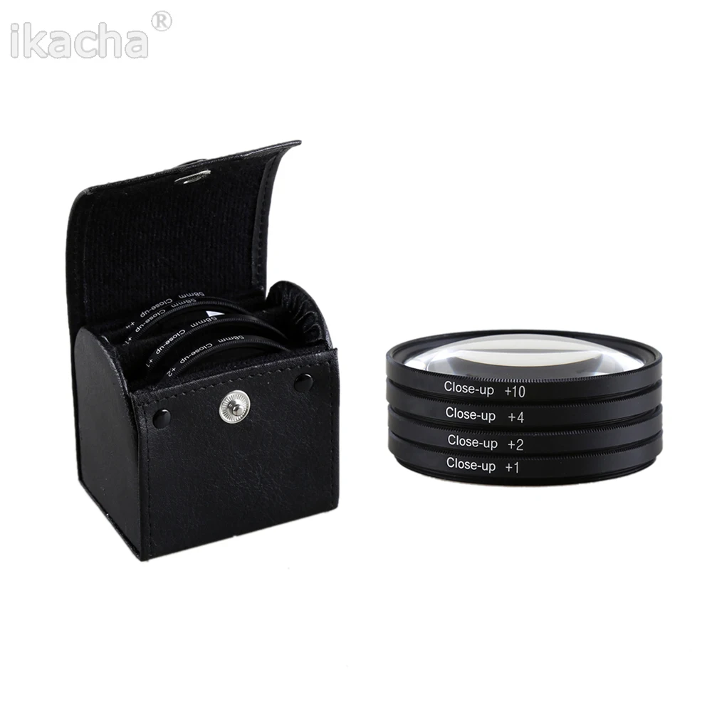 Camera-Macro-Close-Up-Lens-Filter-1-2-4-10-Filter-Kit-49mm-52mm-55mm ...
