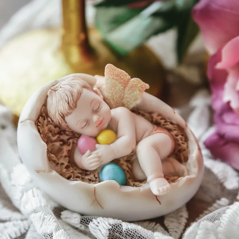 Sleeping Baby Angel Figurine