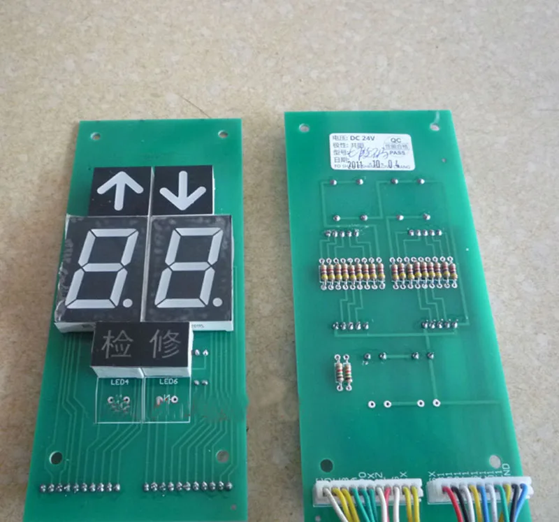 Seven Segment General Use Elevator Accessories Display Board In Elevator Parts From Electronic