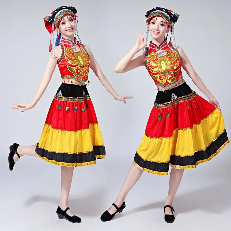 Hmong Chinese Clothes Design Women Chinese Folk Dance Classical Hmong ...