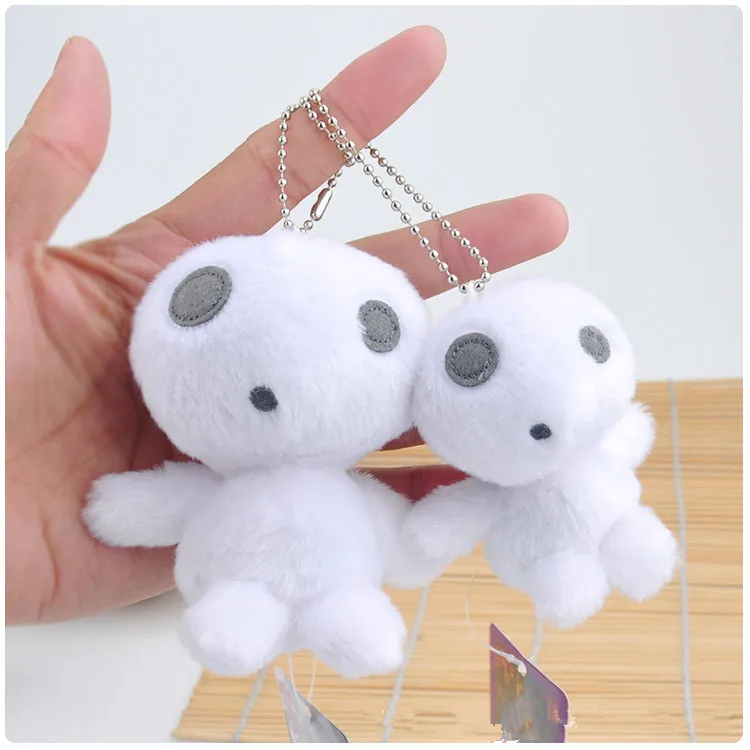 Anime Princess Mononoke Kodama Soft Stuffed Keychain Pendant ...