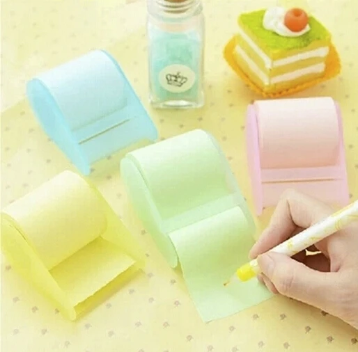 5pcs NEW Note Paper Rolling Sticky Note schedule memo stickers Sticky ...