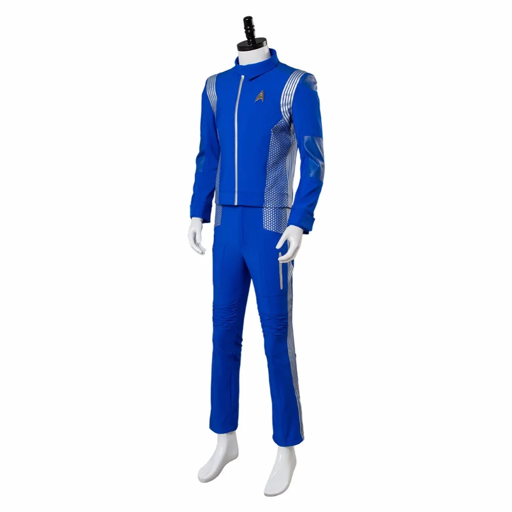 Star Trek Discovery Saru Command Blue Uniform Cosplay Costume For Mens ...