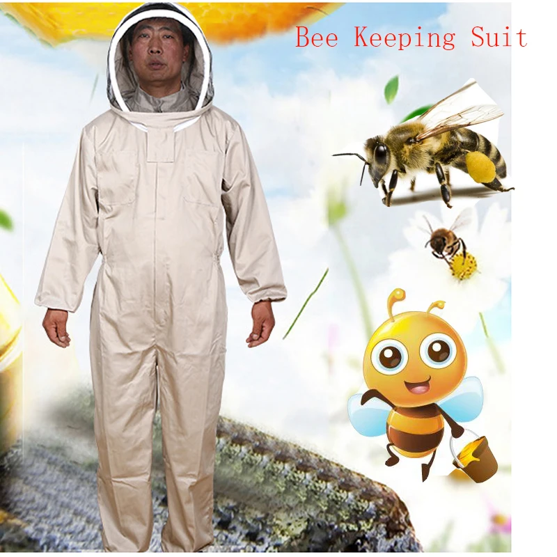 Beekeeping-Jacket-Veil-Set-Camouflage-Anti-bee-Protective-Safety ...