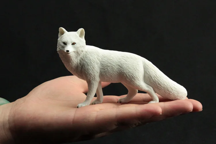 Children-s-Simulation-Zoo-Model-Toys-Wildlife-Arctic-Fox-model-fur ...