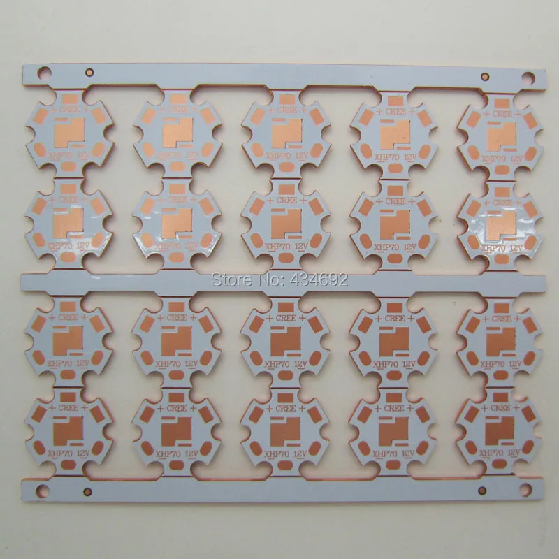 Cree XHP70 2 XHP 70 XHP70.2 12 โวลต์ 20 มิลลิเมตรทองแดงบอร์ด PCB Led ...