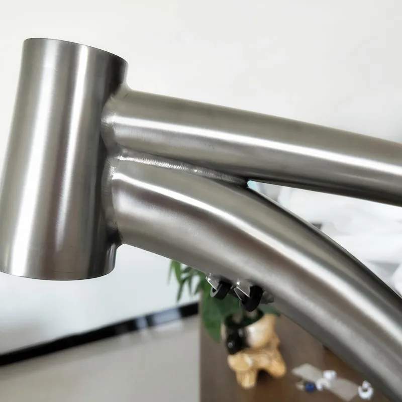 Лучшее качество! PYTITANS титана Fat велосипедная рама 2" 197 ступица ...