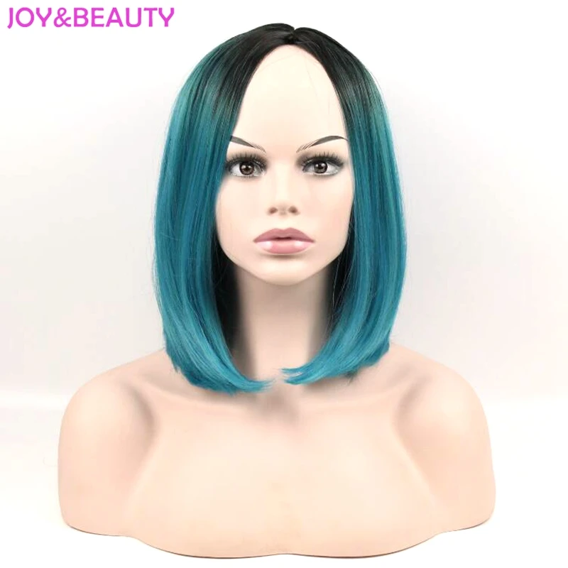 JOY&BEAUTY Hair Women's Bob Short Straight Wig synthetic wigs High ...