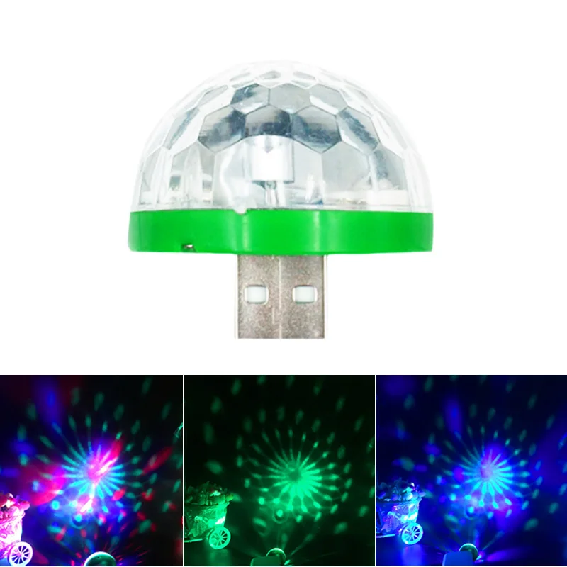 LED Mini USB Magic Stage Lamp Portable Colorful Fairy Music Sensor ...