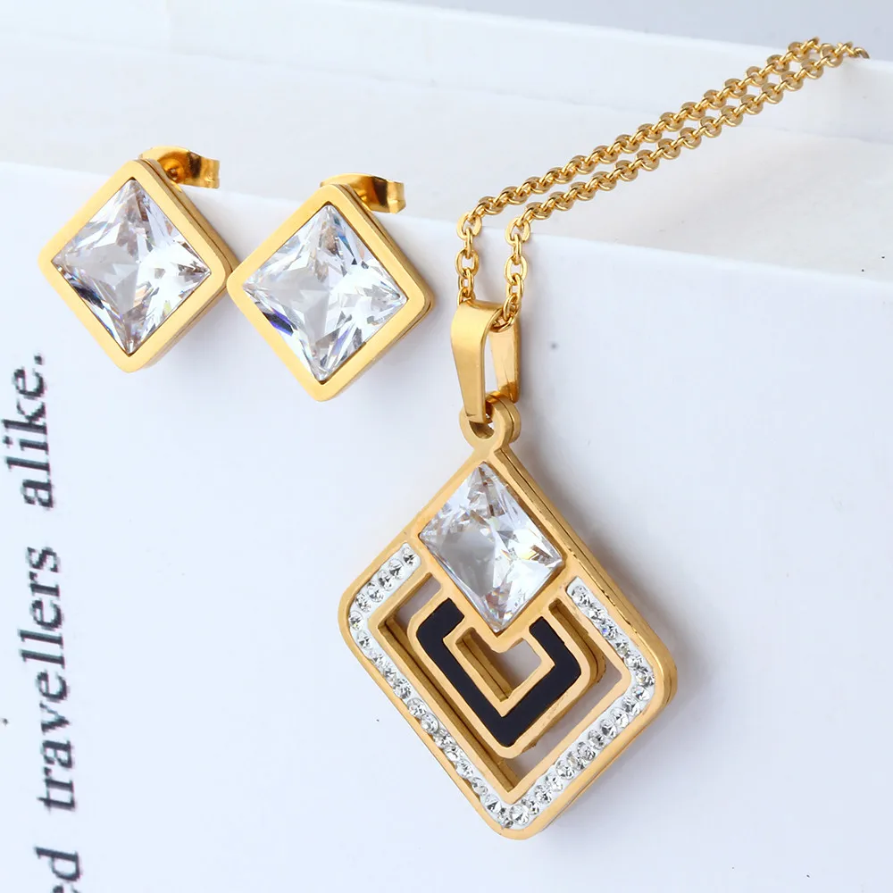 XUANHUA-Conjuntos-de-joyer-a-de-acero-inoxidable-para-mujer-joyer-a ...